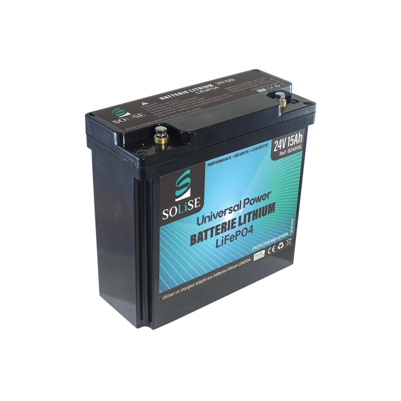 Batterie lithium 24V 15Ah LiFePO4
