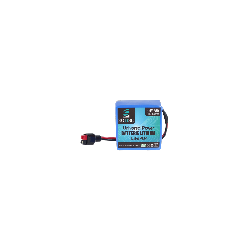 Batterie lithium 6V 3Ah LiFePO4 Solise